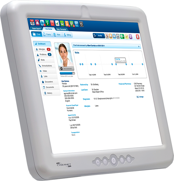 Fanless All-in-One Medical Computer | CyberMed MP172 | Cybernet